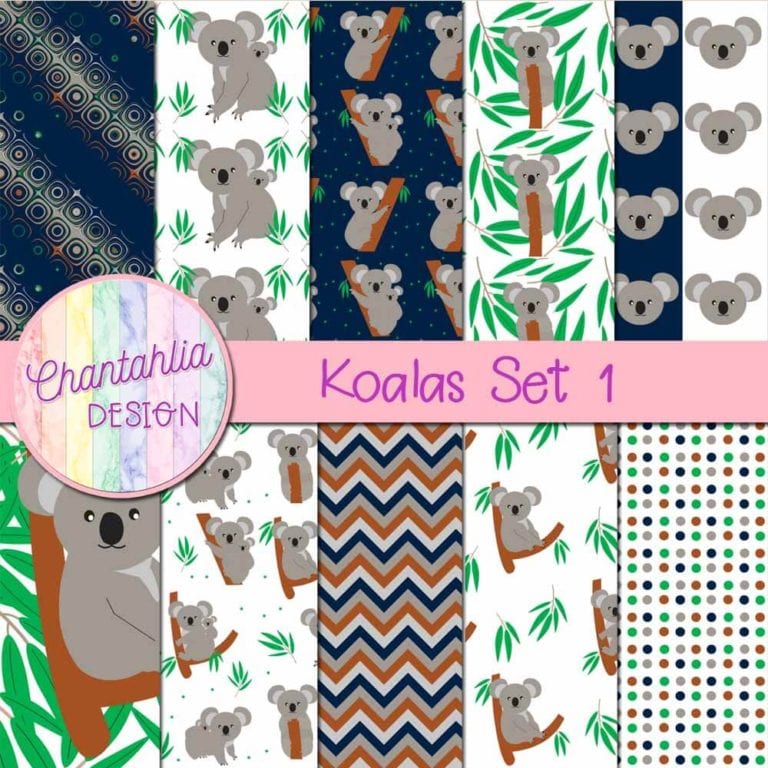 Free Koalas Digital Papers