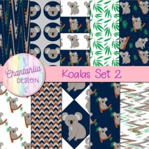 Free Koalas Digital Papers