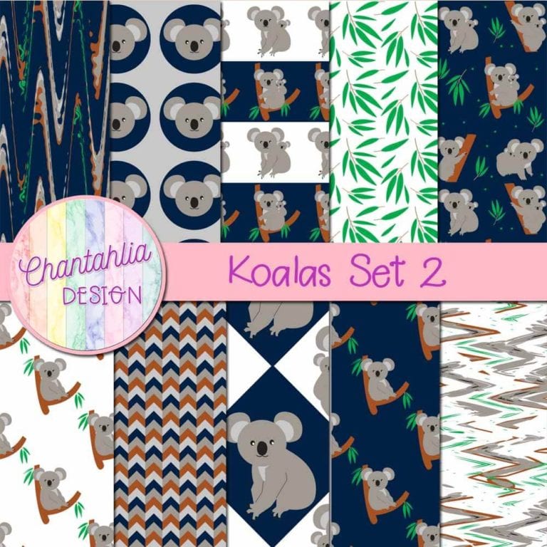 Free Koalas Digital Papers
