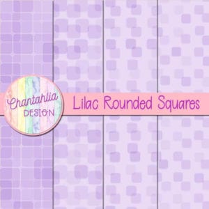 Free Digital Papers featuring Lilac Rounded Squares Designs