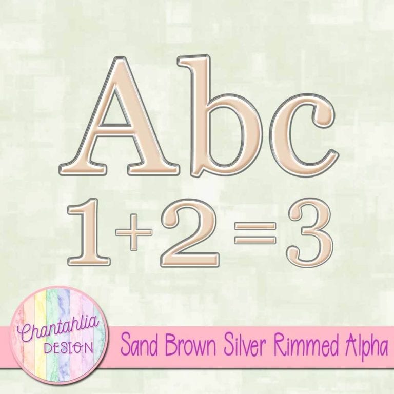 Free Alphas for Digital Scrapbooking, Bulletin Board Lettters and More