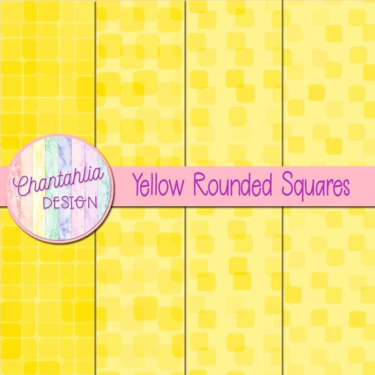 Free Digital Papers featuring Yellow Rounded Squares Designs
