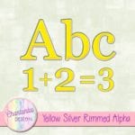 Free Alpha featuring a Yellow Silver RImmed Design