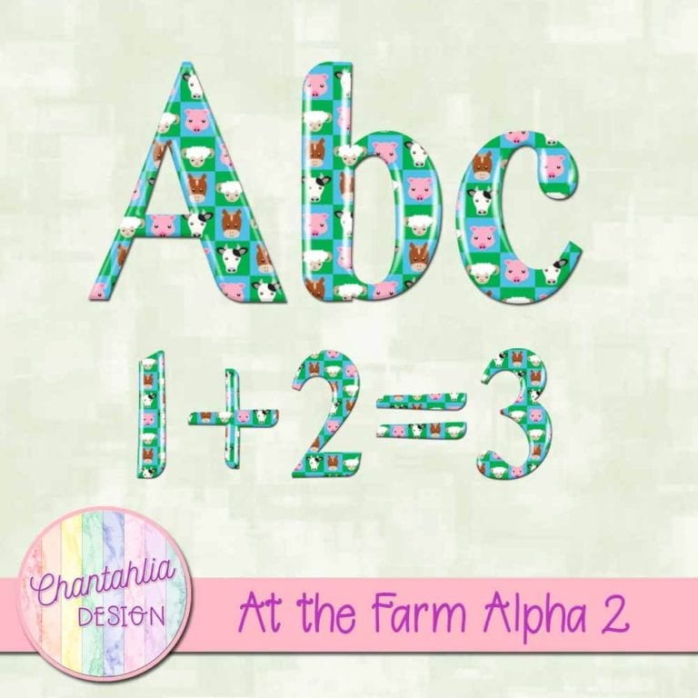 Free Alphas for Digital Scrapbooking, Bulletin Board Lettters and More