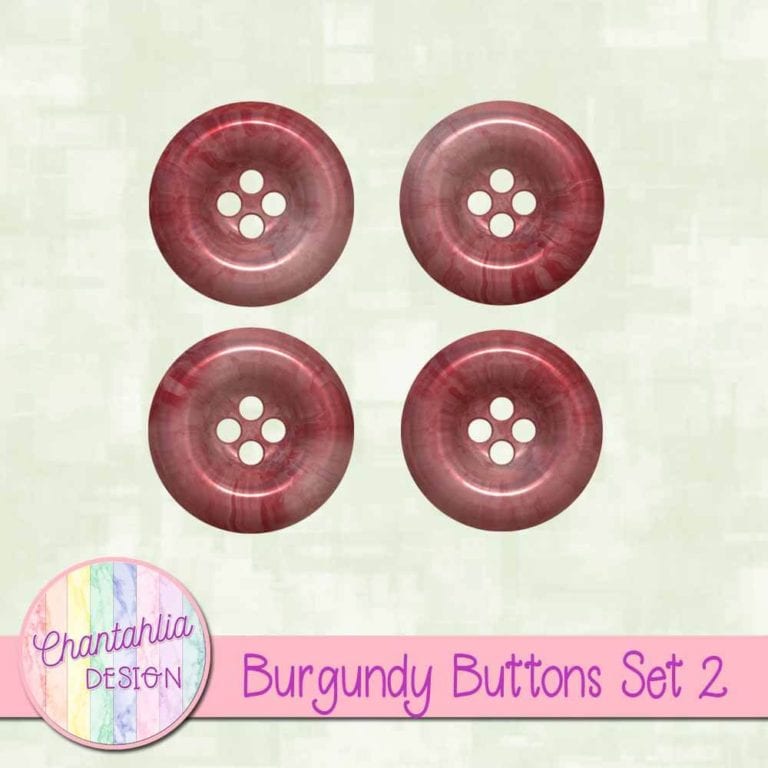 Free Burgundy Buttons Design Elements