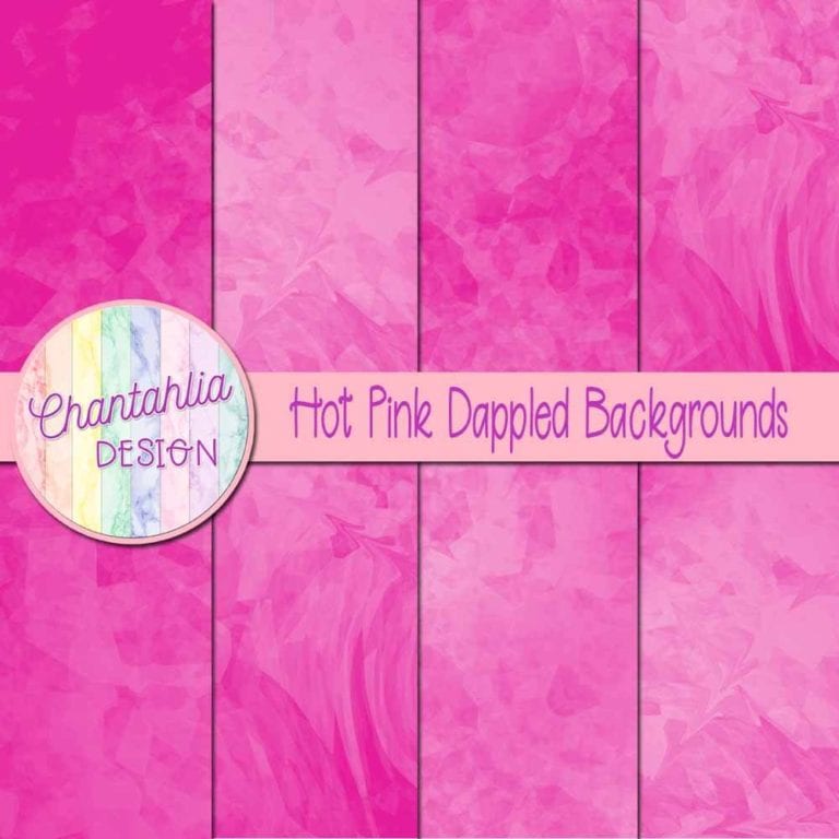 Free Digital Papers featuring Hot Pink Dappled Designs