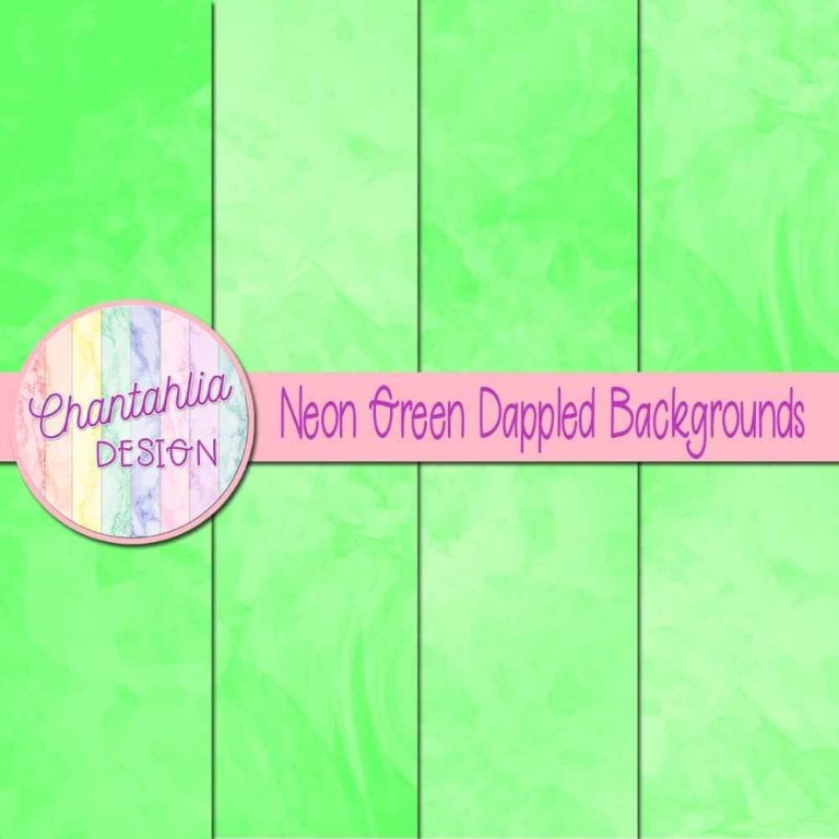 Free Digital Papers featuring Neon Green Dappled Designs