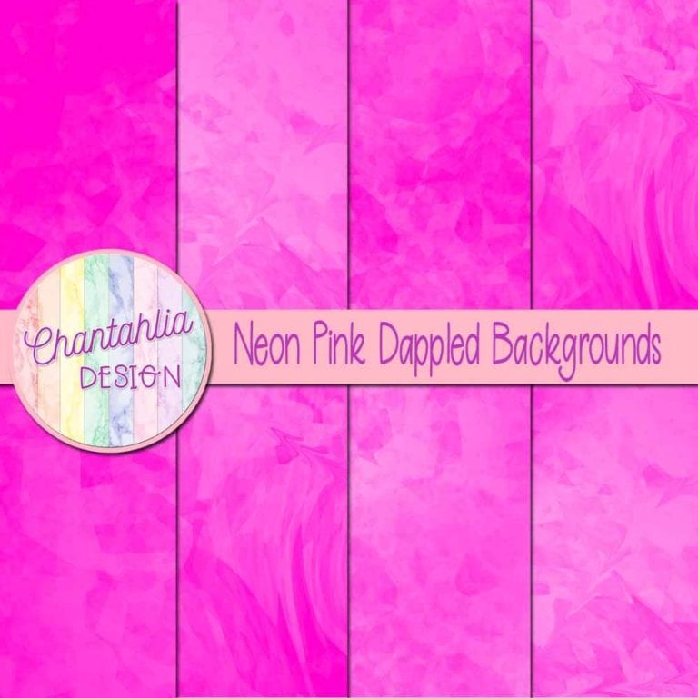 Free Digital Papers featuring Neon Pink Dappled Designs