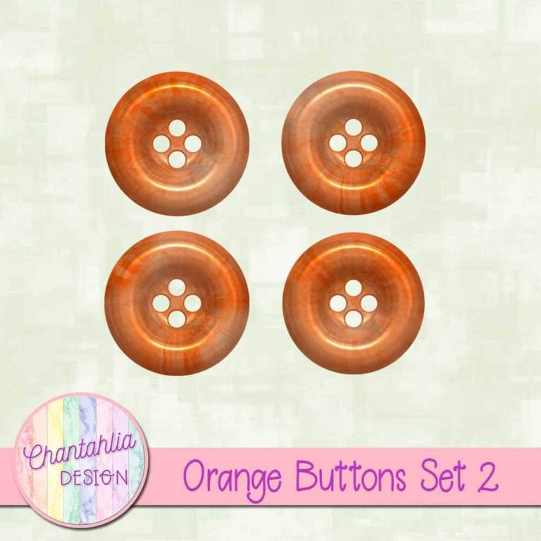 Free Orange Buttons Design Elements