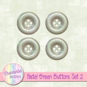 Free Pastel Green Buttons Design Elements