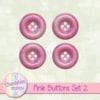 Free Pink Buttons Design Elements