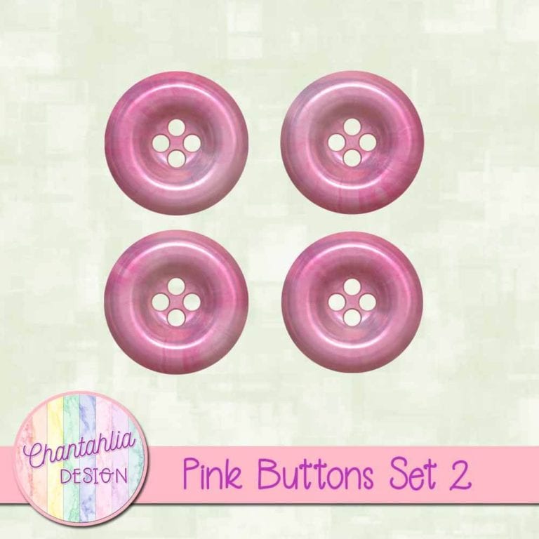 Free Pink Buttons Design Elements