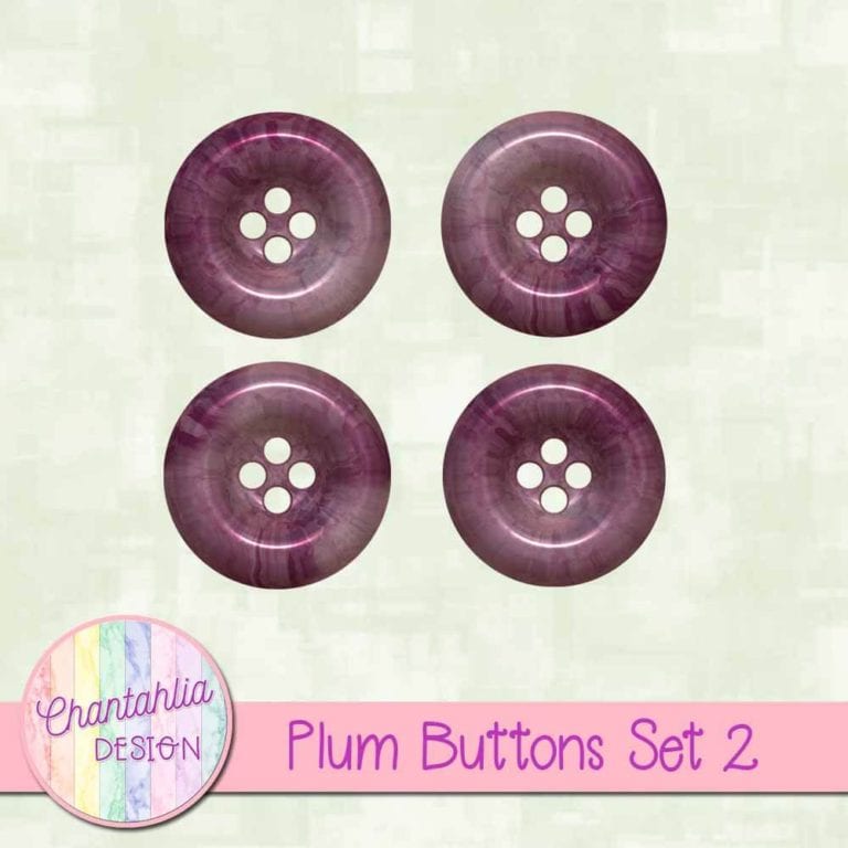 Free Plum Buttons Design Elements