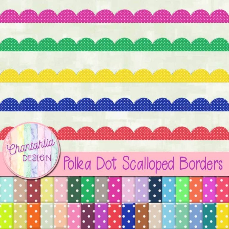Polka Dot Scalloped Borders - Chantahlia Design