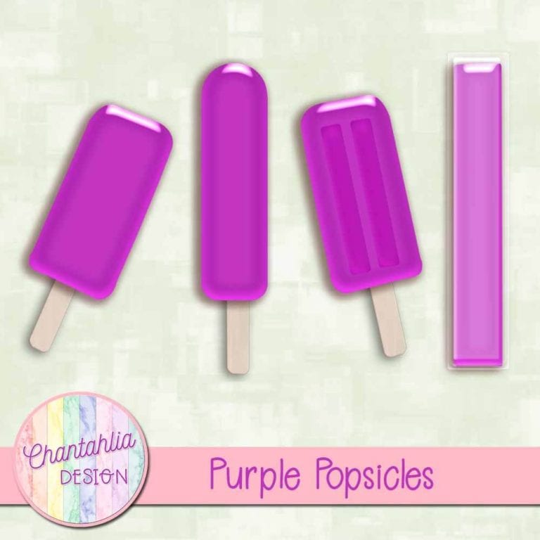 Free Purple Popsicles Design Elements
