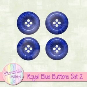 Free Royal Blue Buttons Design Elements