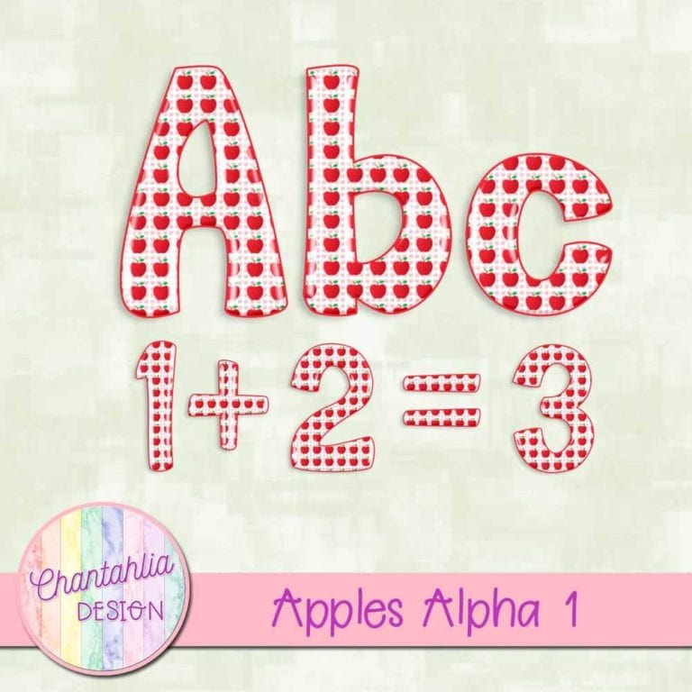 Free Alphas for Digital Scrapbooking, Bulletin Board Lettters and More