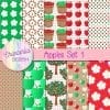 Free Apples Digital Papers
