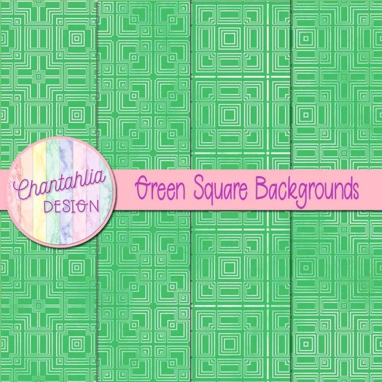 Free Digital Papers featuring Green Square Designs