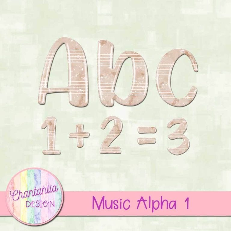 Free Alphas for Digital Scrapbooking, Bulletin Board Lettters and More