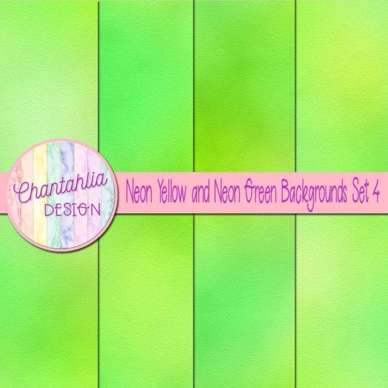 Free Neon Yellow and Free Neon Green Digital Paper Backgrounds