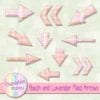 Free Peach and Lavender Plaid Arrows