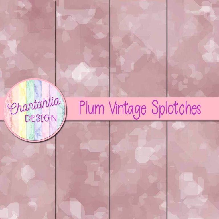 Free Digital Papers featuring Plum Vintage Splotches Designs