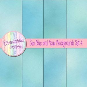 Free Sea Blue and Aqua Digital Paper Backgrounds
