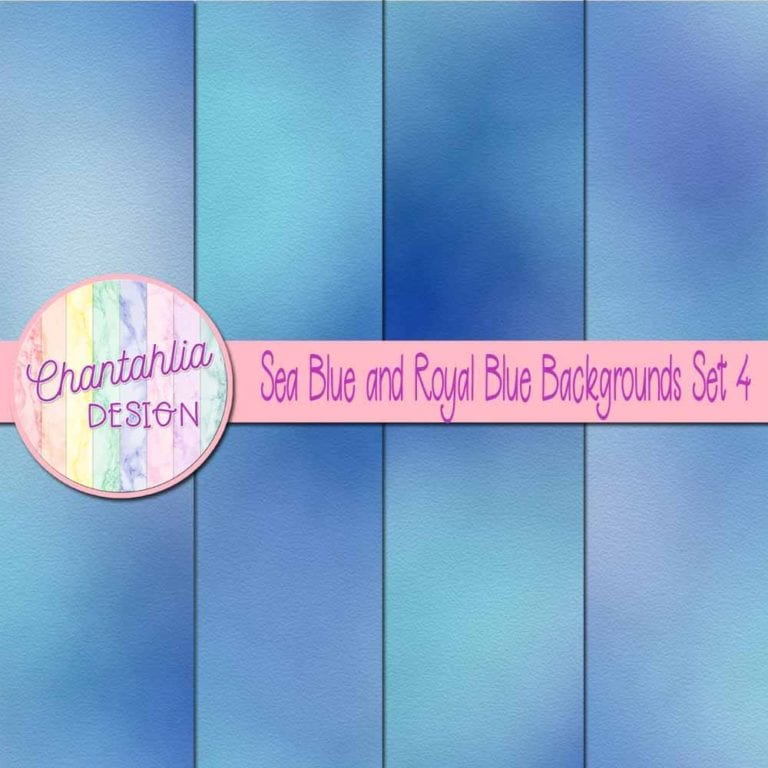 Free Sea Blue and Royal Blue Digital Paper Backgrounds