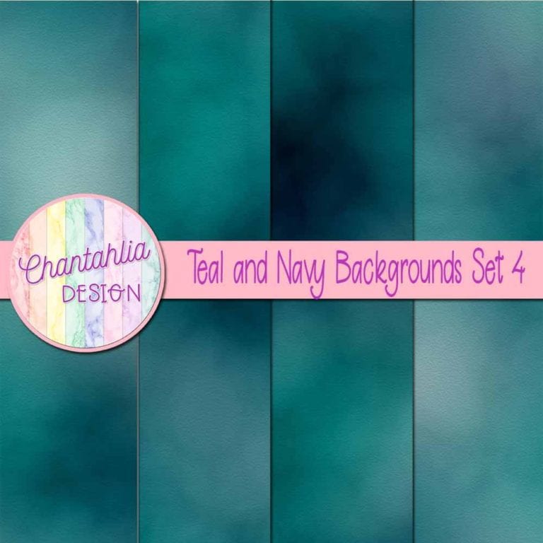 Free Teal and Navy Digital Paper Backgrounds