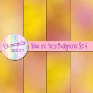 Free Yellow and Purple Digital Paper Backgrounds