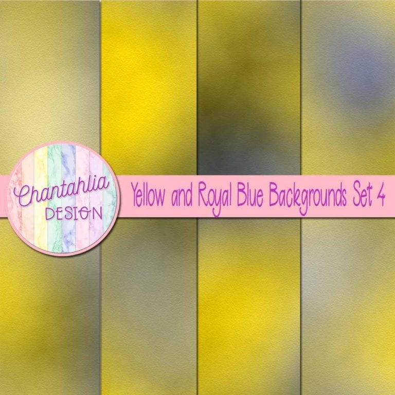 Free Yellow and Royal Blue Digital Paper Backgrounds
