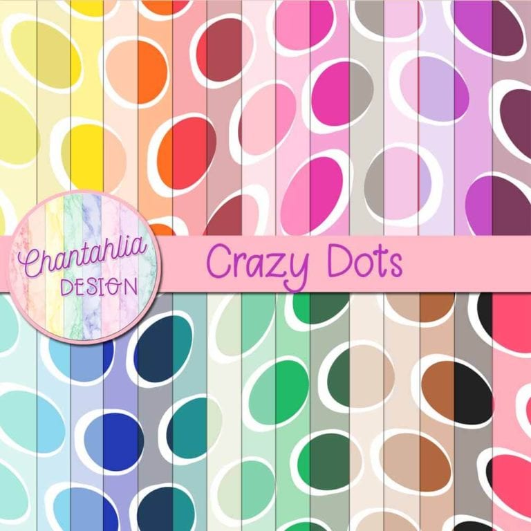 Free Crazy Dots Digital Papers