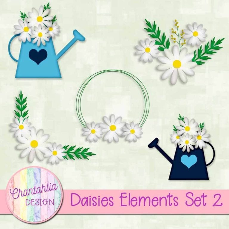 Free Daisies Elements