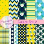 Free Daisies Digital Papers