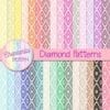 Free Diamond Patterns Digital Papers