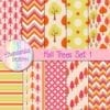 Free Fall Trees Digital Papers