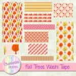 Free Fall Trees Washi Tape