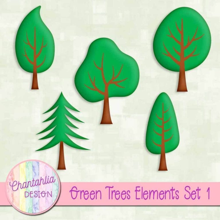 Free Green Trees Elements