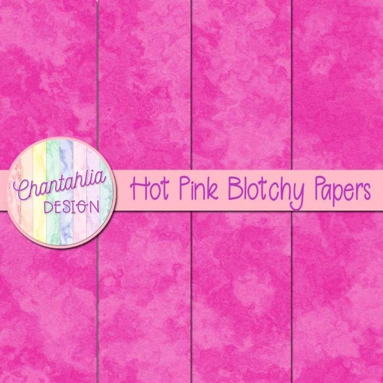 Free Digital Papers featuring Hot Pink Blotchy Designs