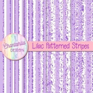 Free Digital Papers featuring Lilac Patterned Stripes Designs