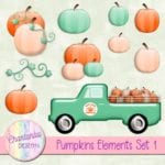 Free Pumpkins Elements