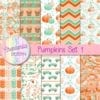 Free Pumpkins Digital Papers