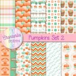 Free Pumpkins Digital Papers