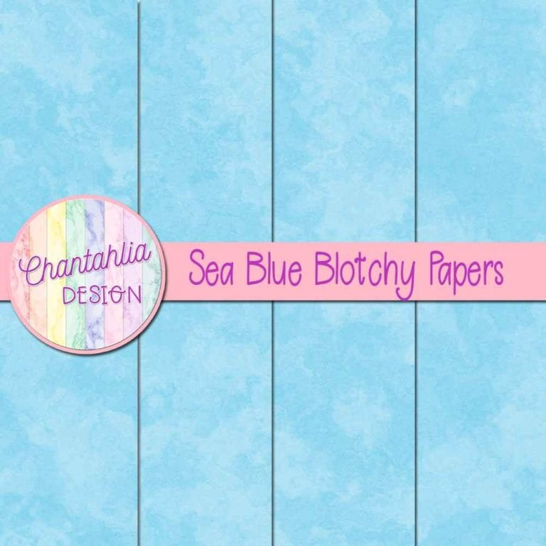 Free Digital Papers featuring Sea Blue Blotchy Designs