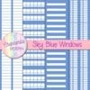 Free Digital Papers featuring Sky Blue Windows Designs