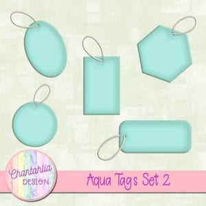 Free Aqua Tags