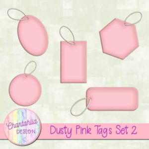 Free Dusty Pink Tags
