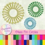 Glass Pin Circles - Chantahlia Design