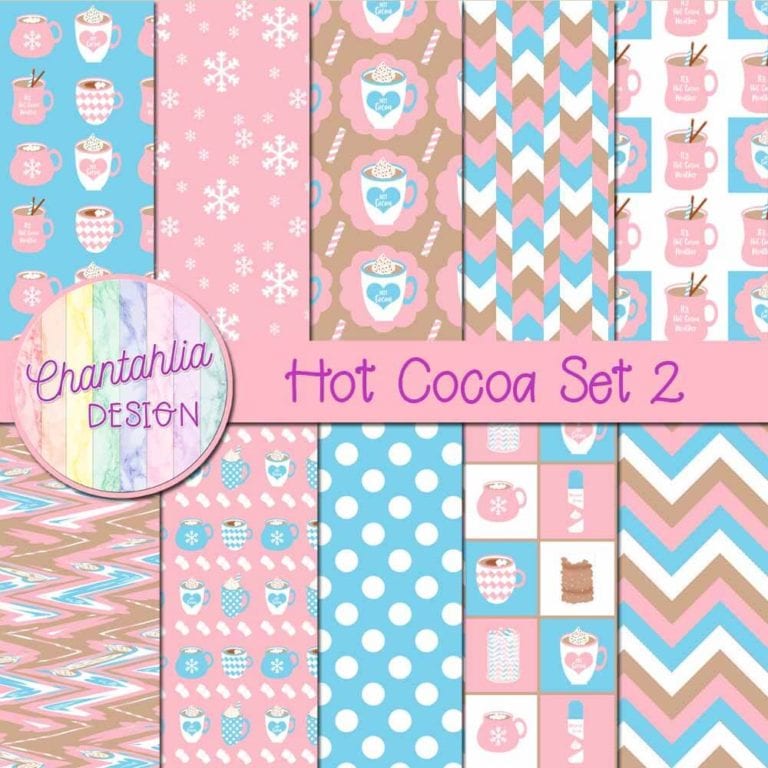 Free Hot Cocoa Digital Papers